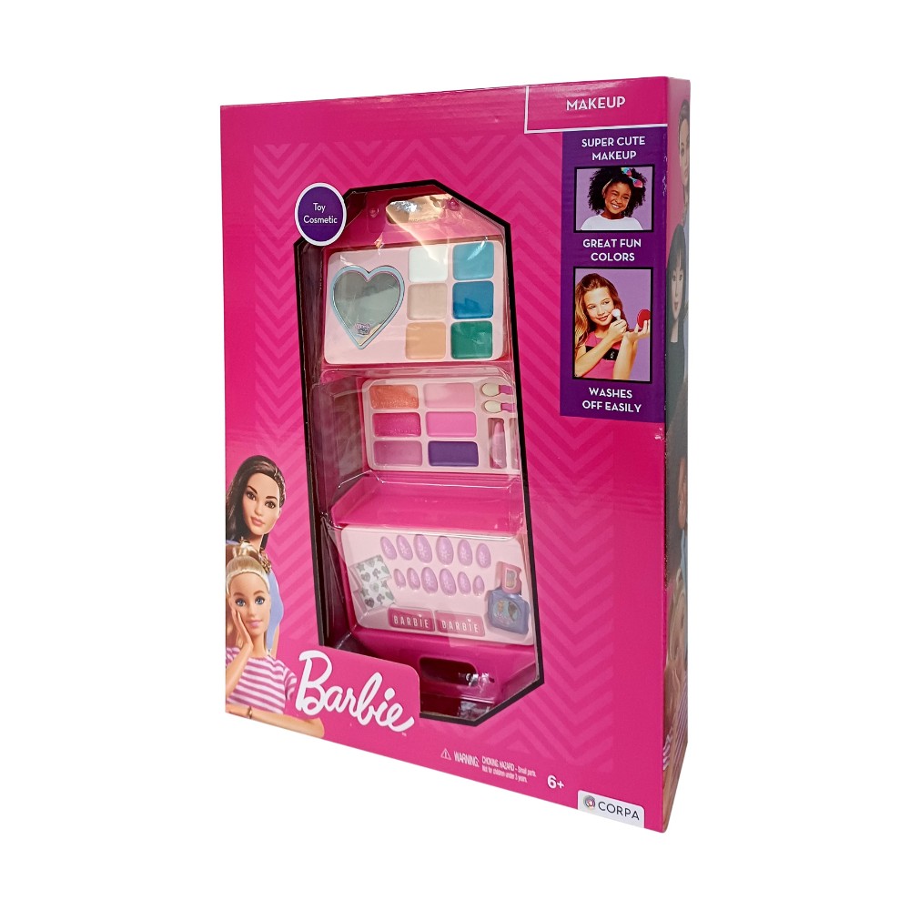 Barbie Big Handbag with Cosmetic Set - Kidztopia
