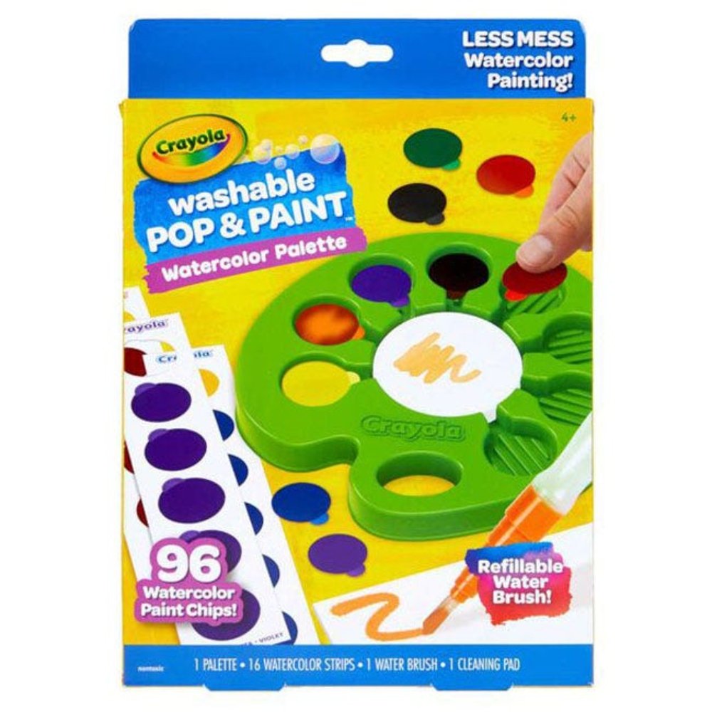 CRAYOLA POP & PAINT WATAERCOLOR PALETTE - Kidztopia