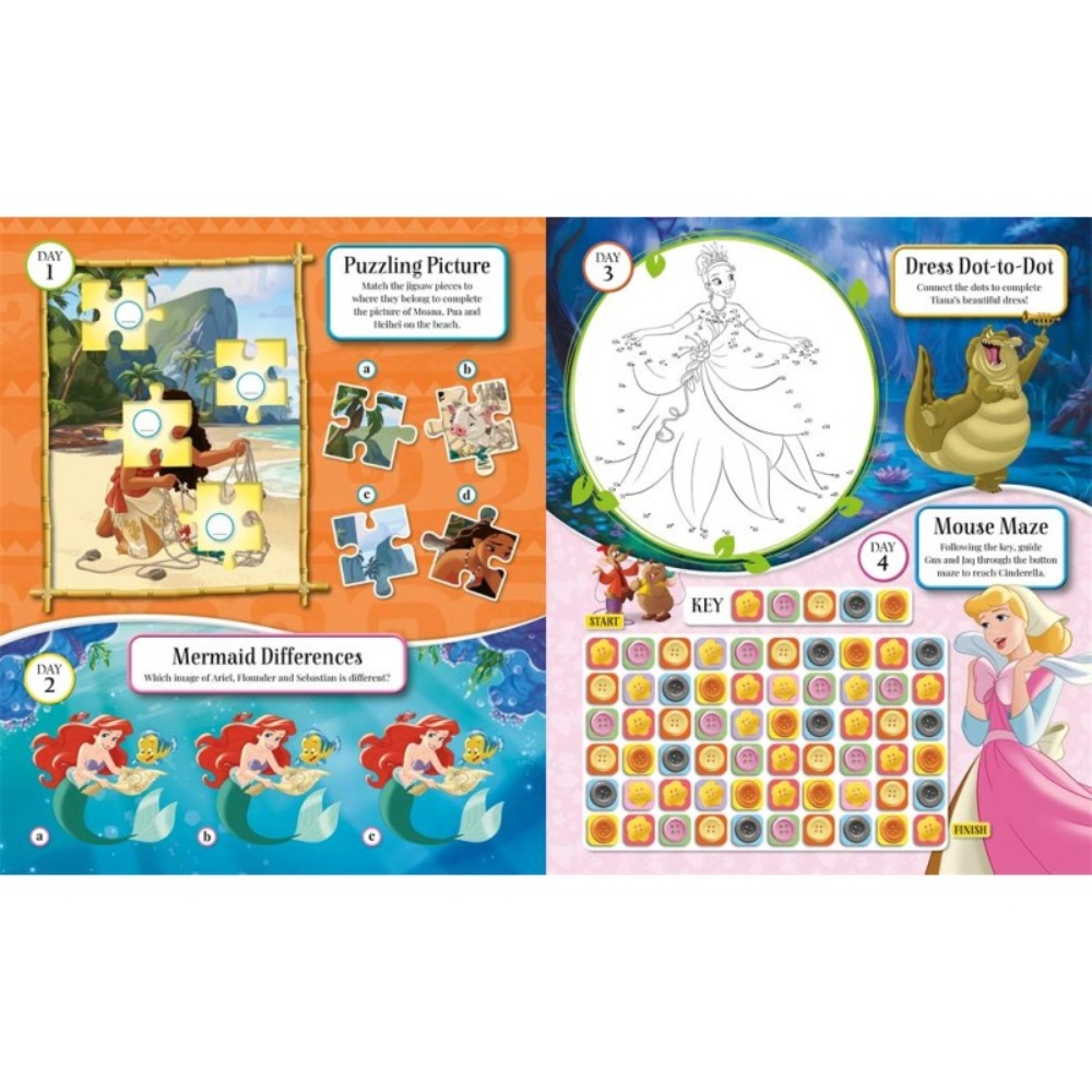 Disney Princess 365 Puzzles & Activities Book - Kidztopia