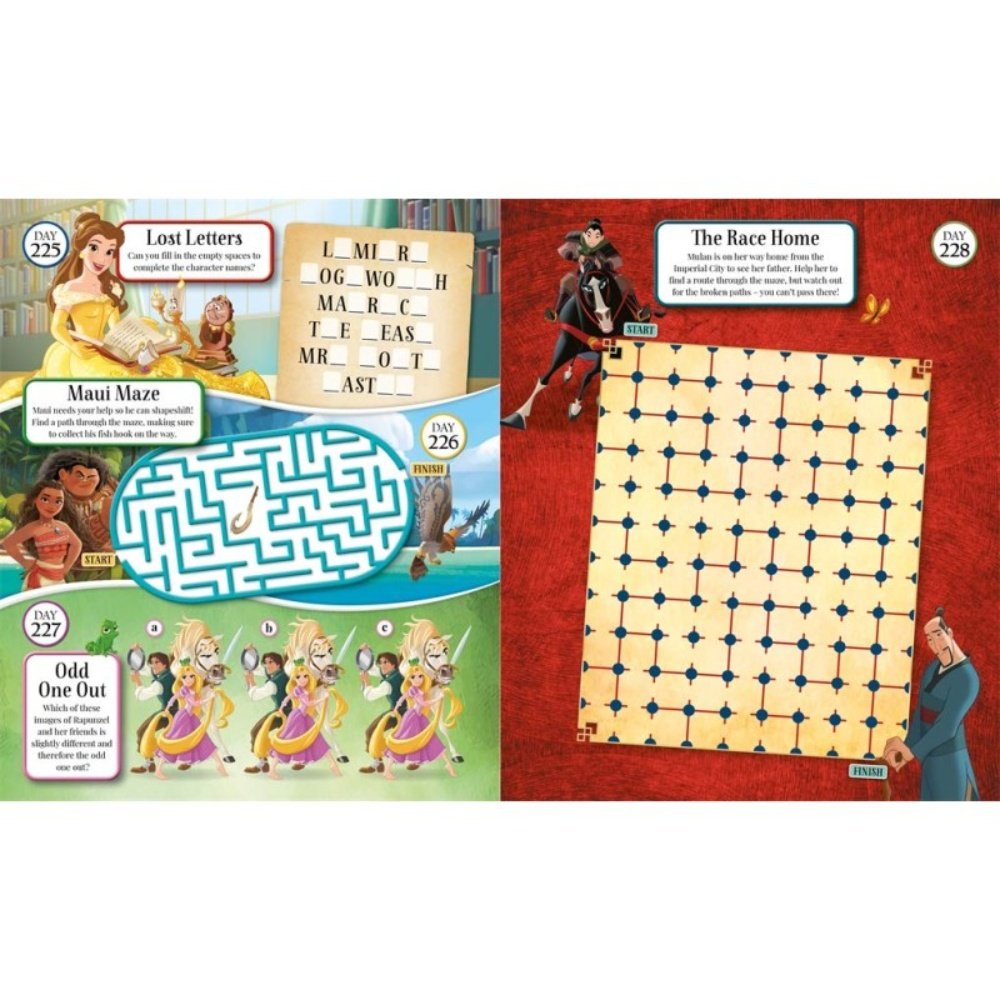 Disney Princess 365 Puzzles & Activities Book - Kidztopia