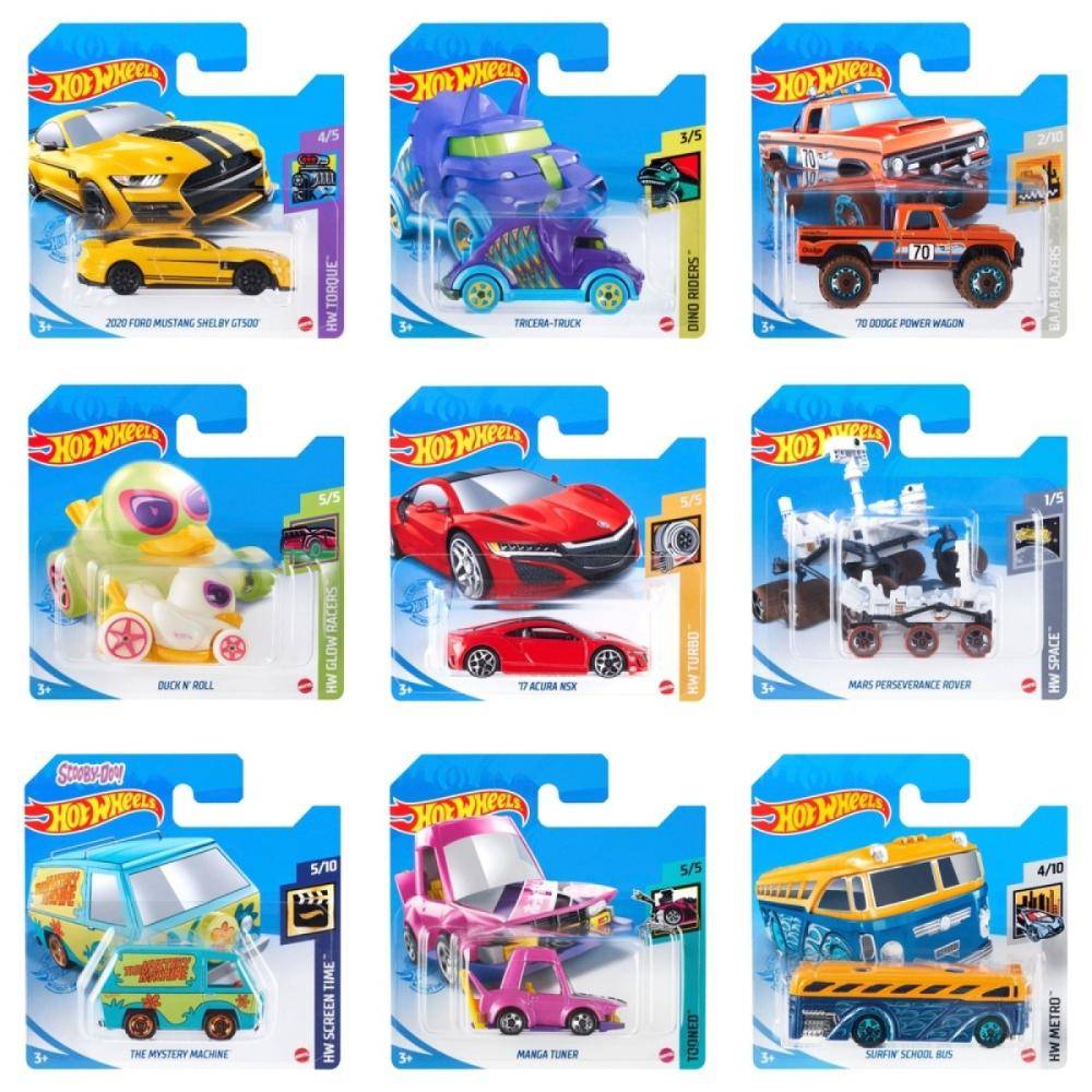 Hotwheels Basic Single Car Pack Asst - Kidztopia