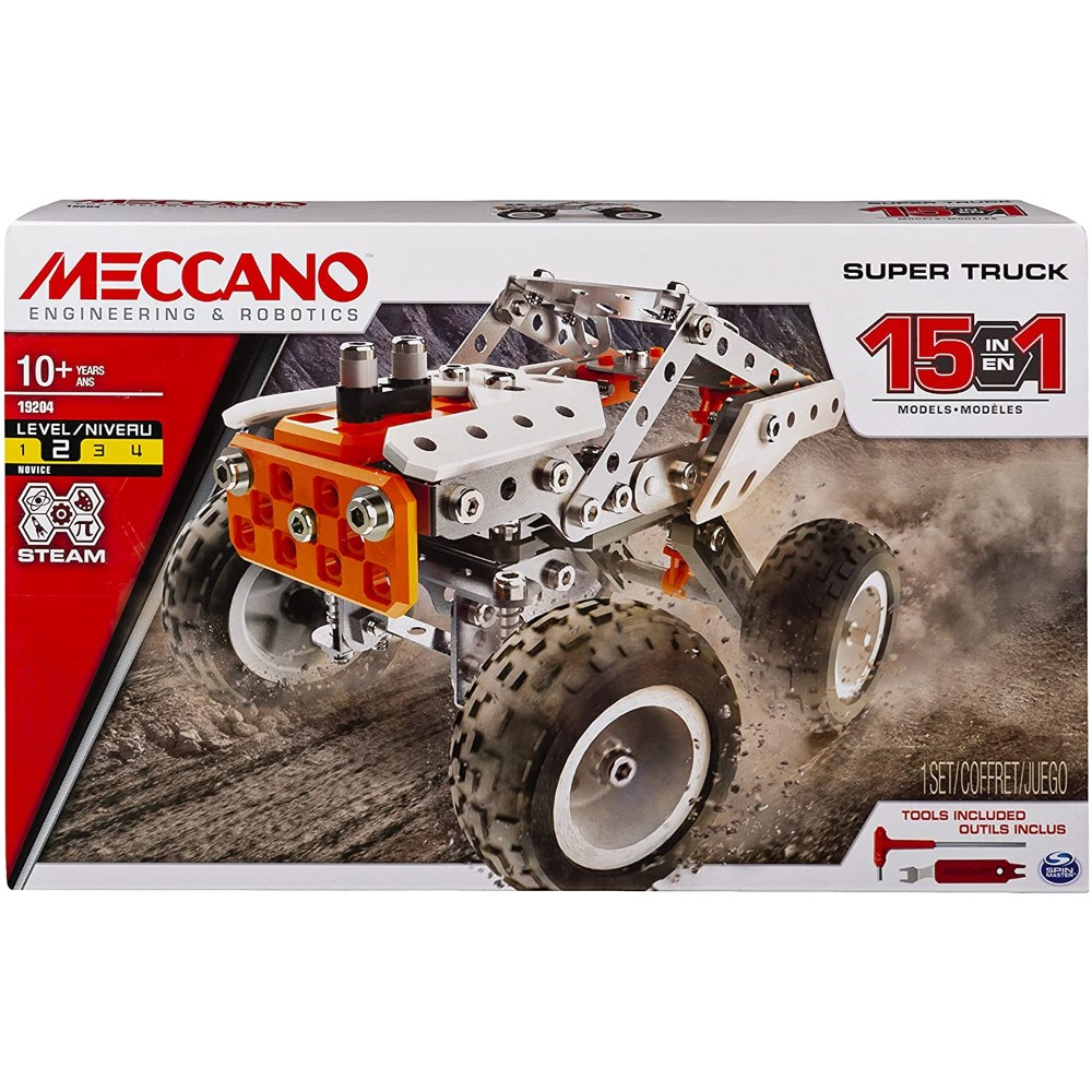 MECCANO 15 Model Set Multi Metal Construction System - Kidztopia