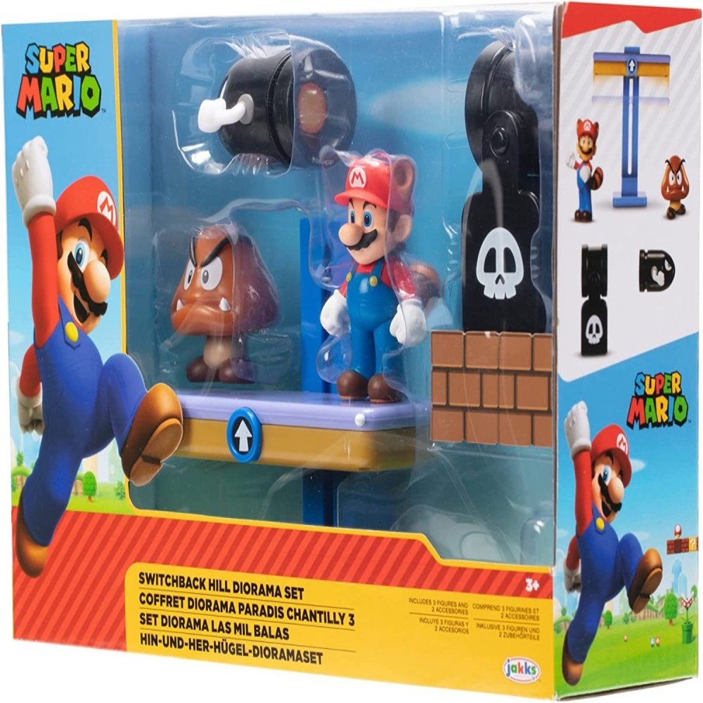Super Mario Switchback Hill Diorama Set - Kidztopia