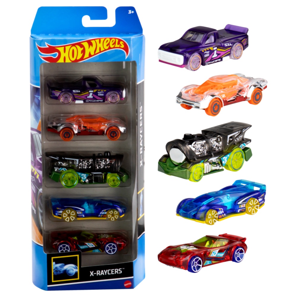 Hot Wheels Basic Cars - 5 Car Gift Pack - Kidztopia