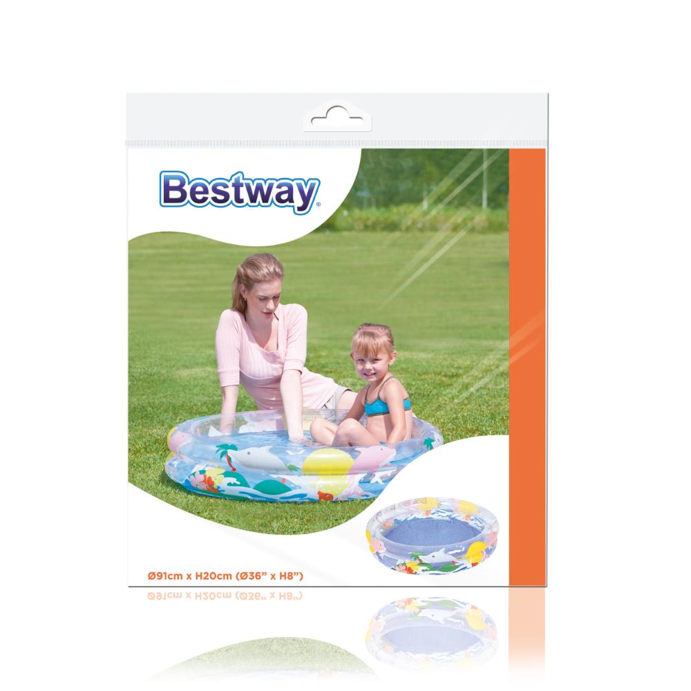 Bestway Sea Life Pool (91 x 20 cm) - Kidztopia