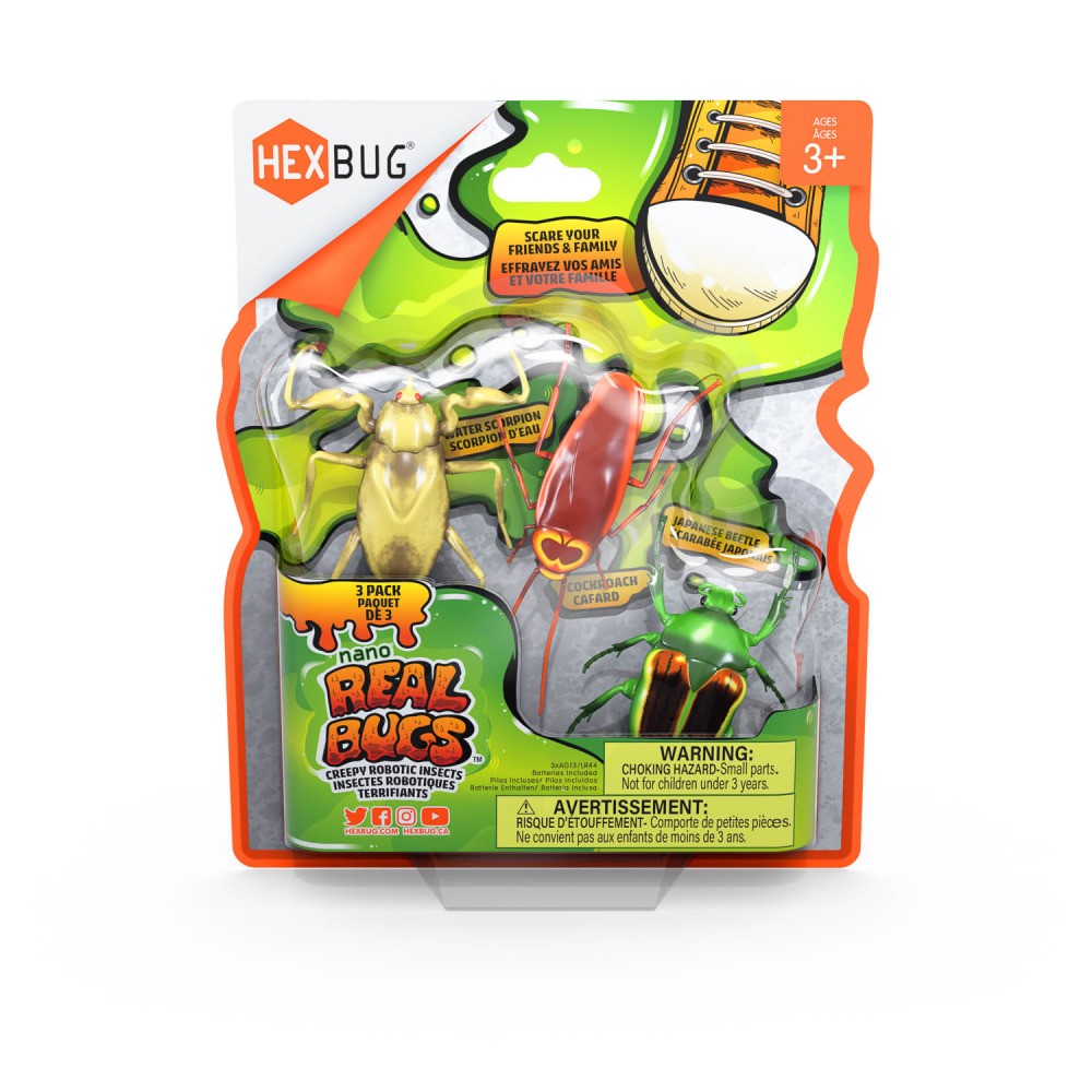 Hex Bug Nano Real Bugs 3 Pack - Kidztopia